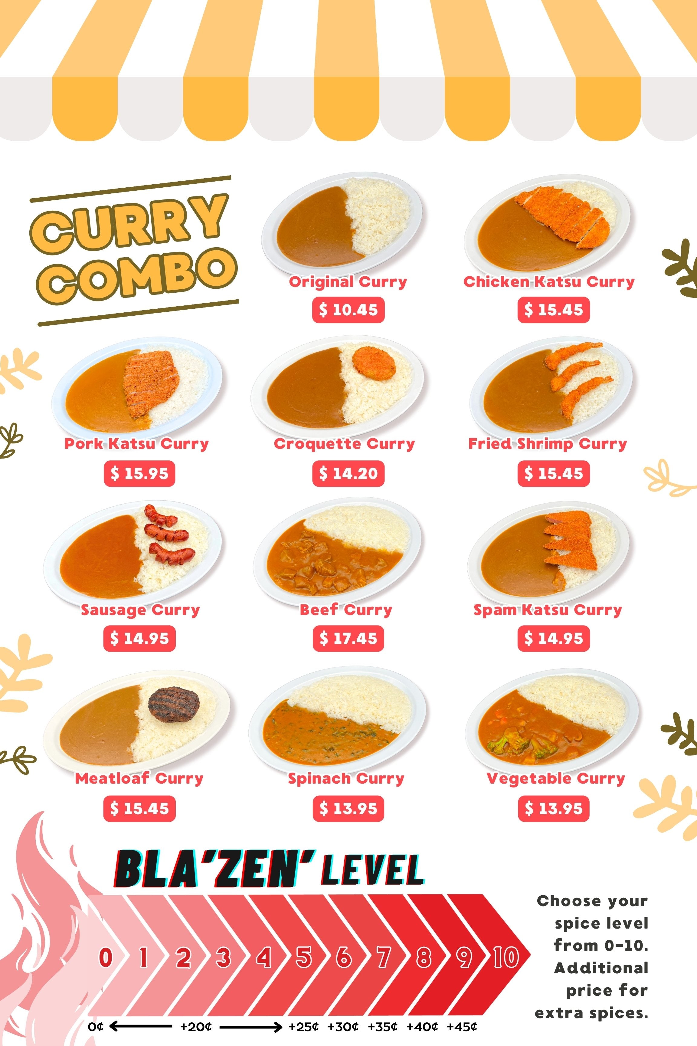Menu – Zen Curry House Express